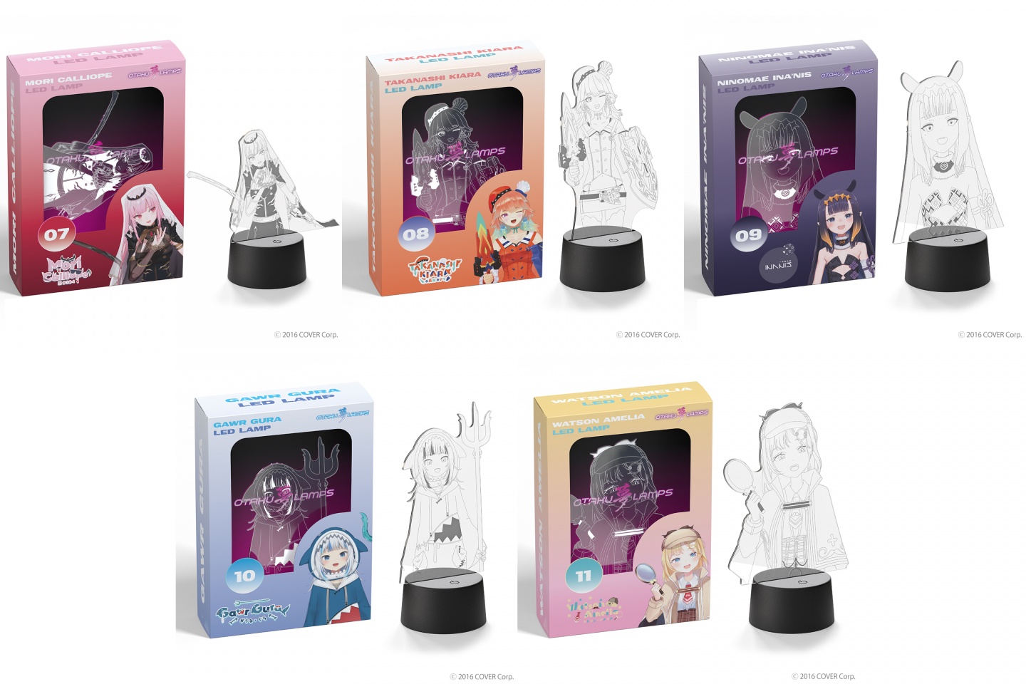 hololive x Otaku Lamps Official LED Collab