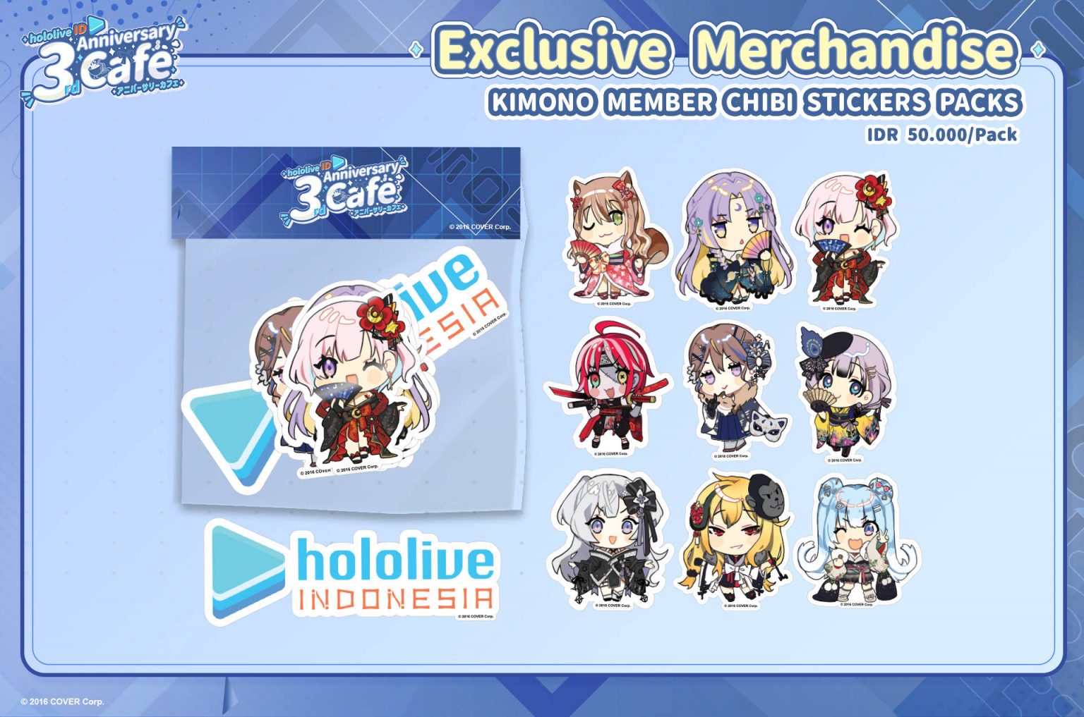 hololive Indonesia 3rd Anniversary Café Opens in Indonesia From May 9th ...