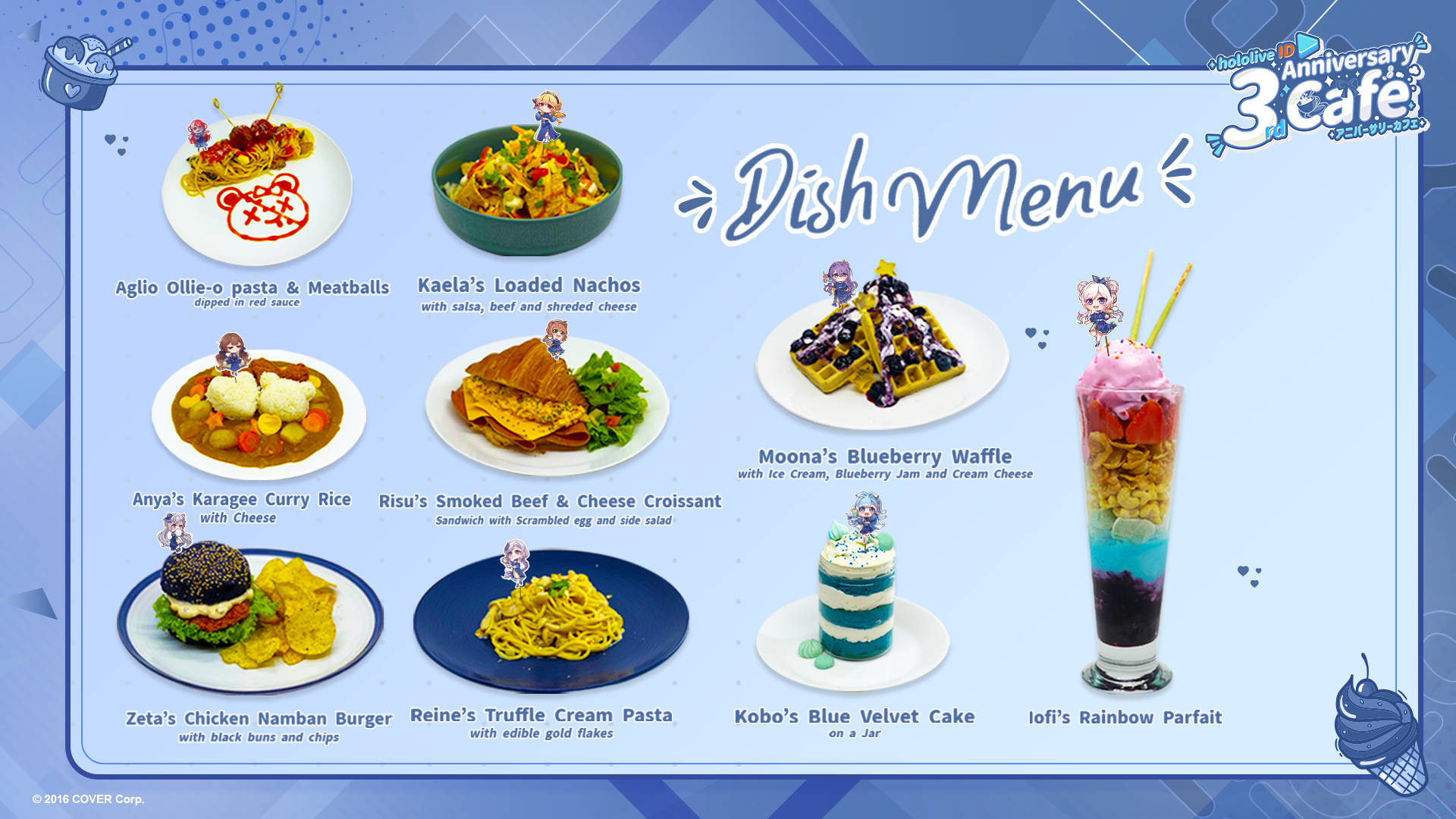 hololive Indonesia 3rd Anniversary Café Opens in Indonesia From May 9th ...