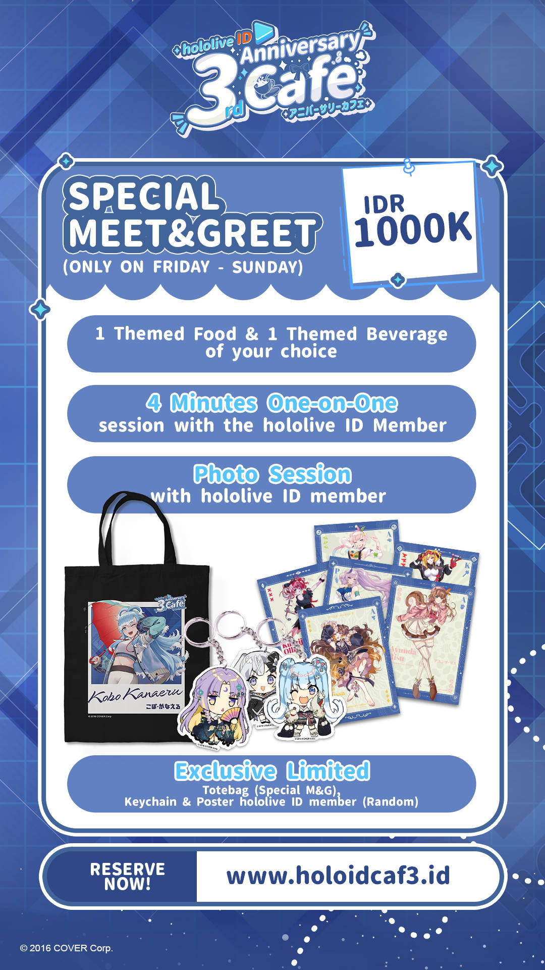 hololive Indonesia 3rd Anniversary Café Opens in Indonesia From May 9th ...