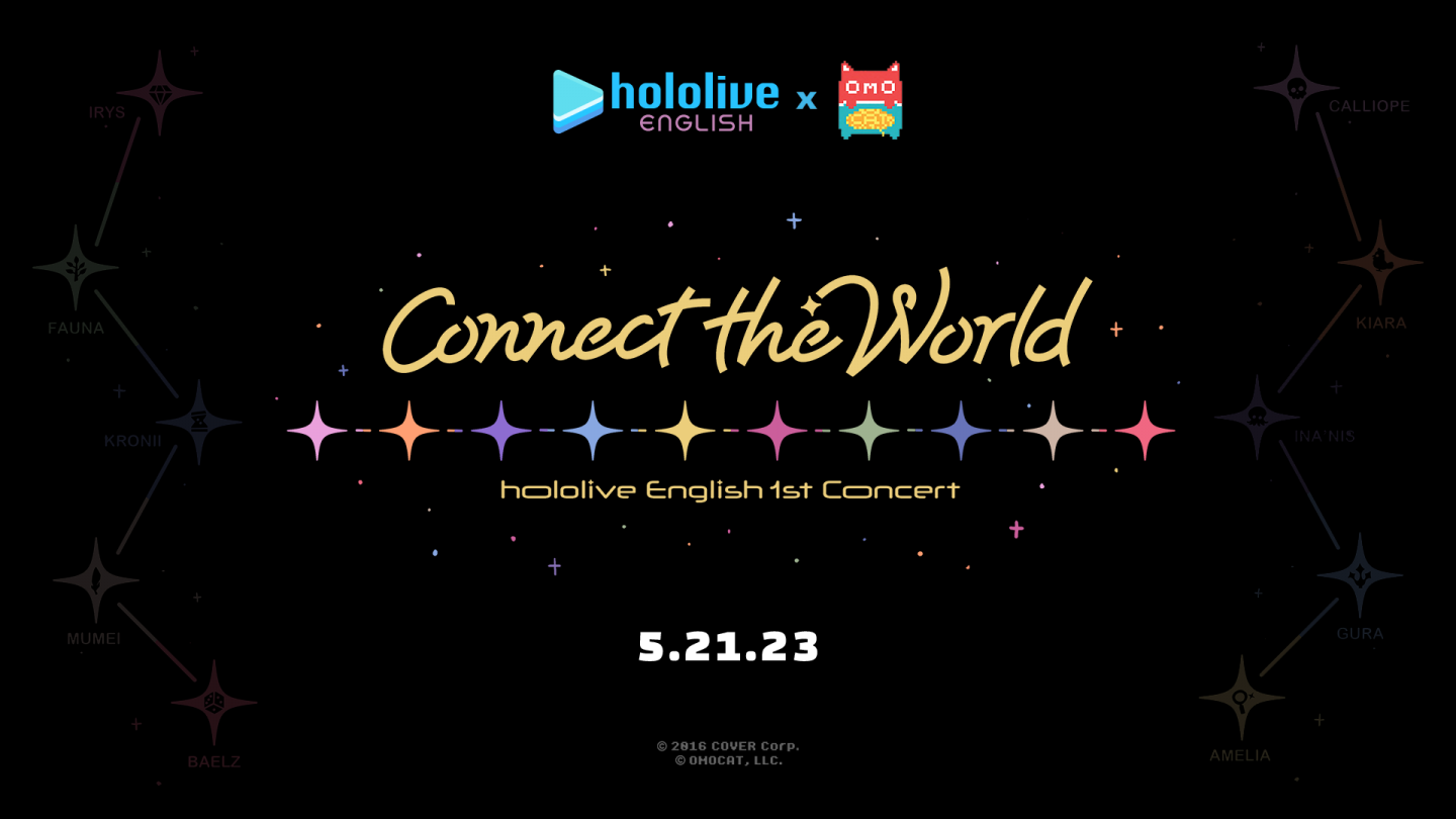 hololive English 1st Concert -Connect the World- Special Guests, New Merchandise and Sponsorship ...