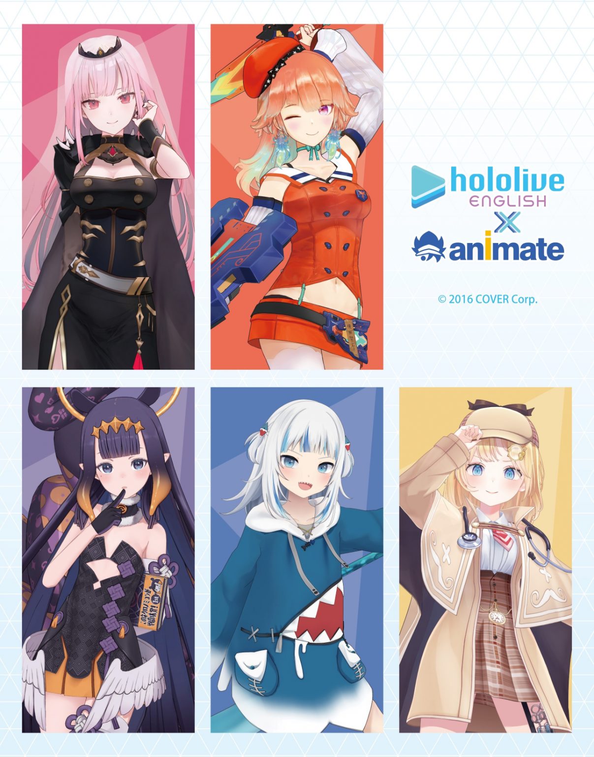 Exclusive hololive English -Myth- x animate Collaboration Merch ...
