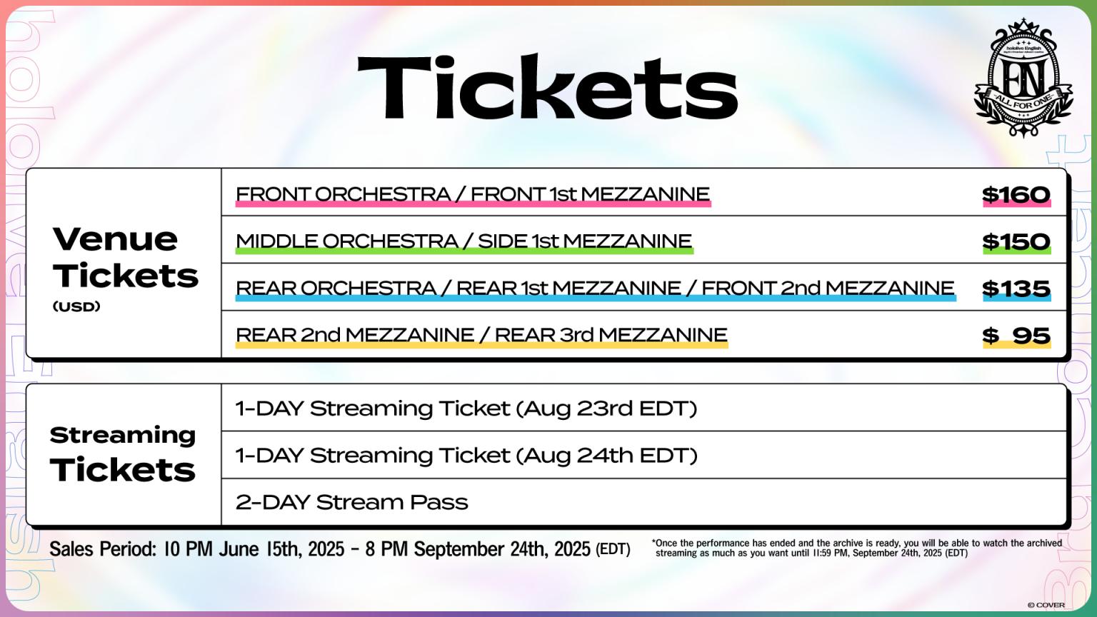 hololive English 3rd Concert -All for One- | EVENTS | hololive official ...